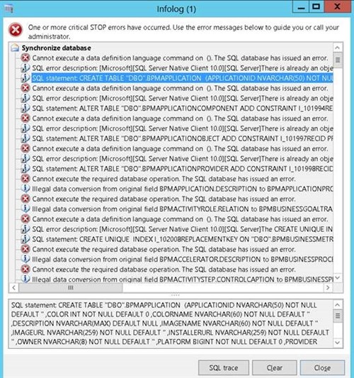 Solve Errors During Database Synchronization in Microsoft Dynamics AX