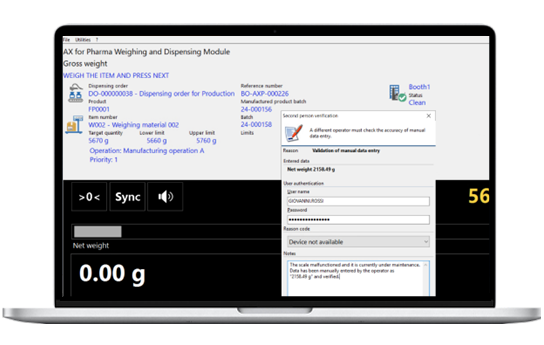Pharmaceutical Software for Weighing and Dispensing