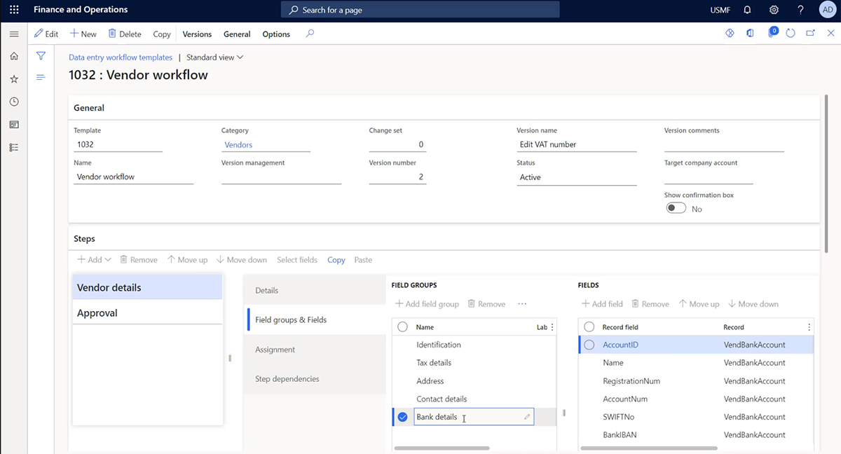 Master Data Management for Microsoft Dynamics Vendor Record Creation