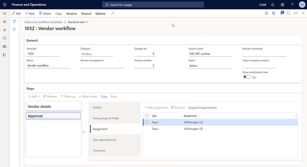 Master Data Management for Microsoft Dynamics Vendor Record Creation